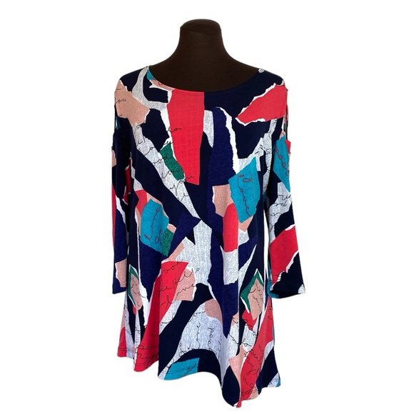 Artex | Tops | Artex Cold Shoulder Top Art To Wear Tunic | Poshmark